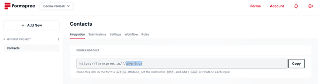 Seamless Form handling in React Bricks with Formspree