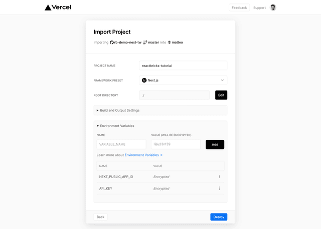 Deploy React Bricks on Vercel | React Bricks Tutorial