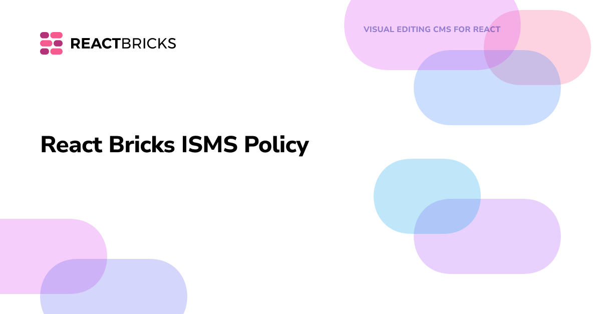 React Bricks ISMS Policy